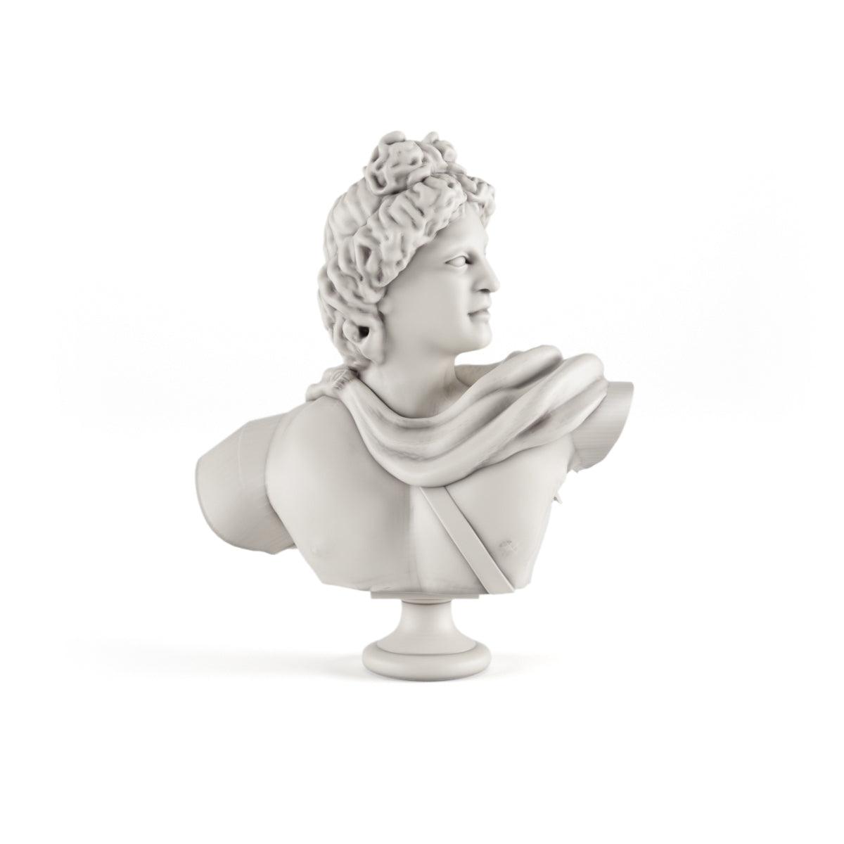 Apollo Cast Marble Bust